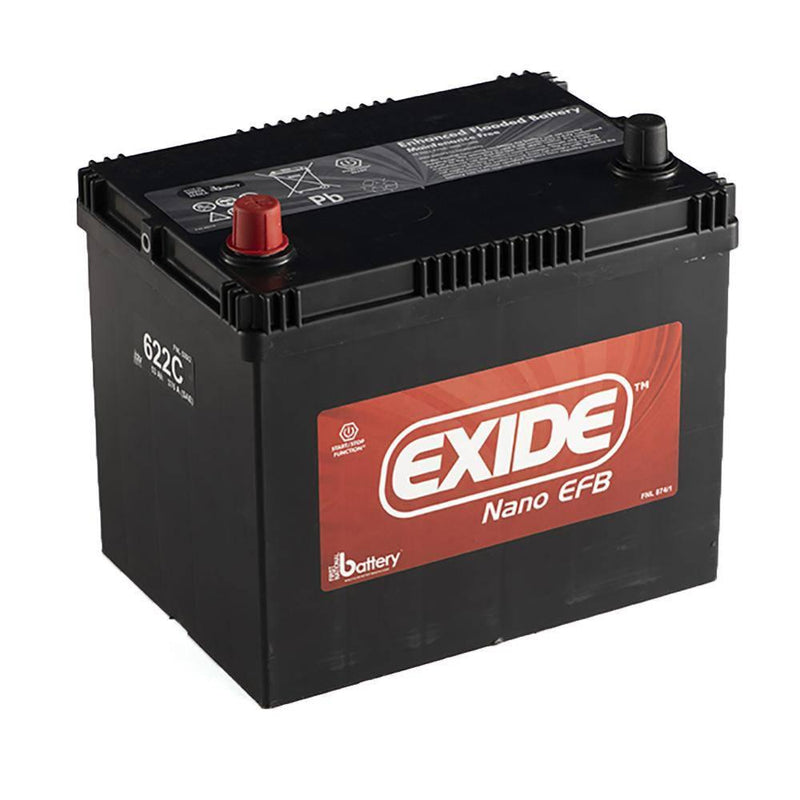 Exide 622 Car Battery | 12V 52Ah 400CCA | Maintenance-Free | Battery ...