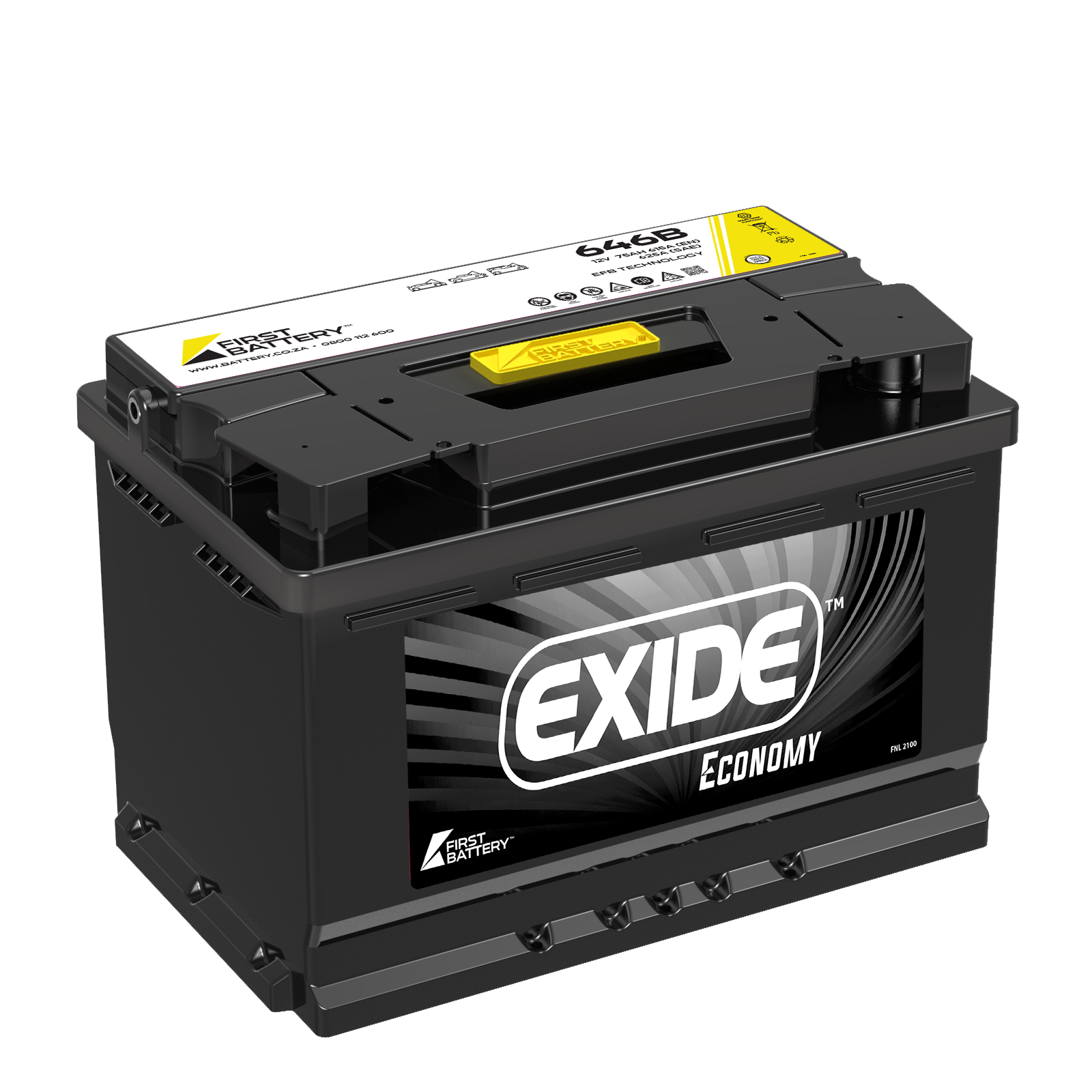 Exide 646 B - B Range - 18 Month Warranty - 53ah - 410CCA | Battery Pitstop